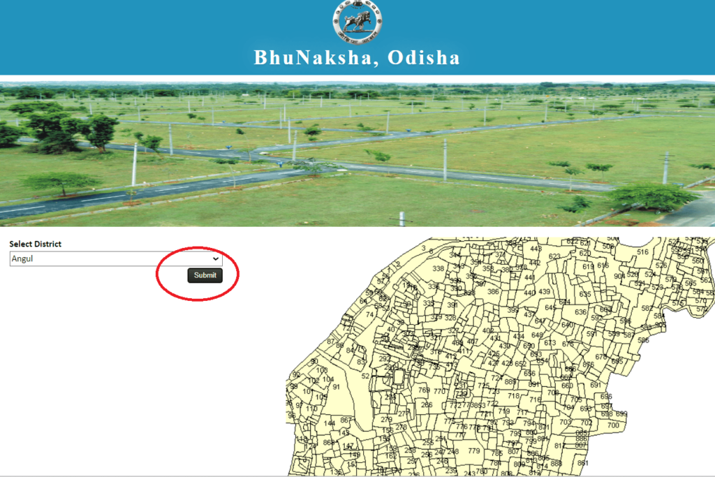 Bhunaksha Odisha – Bhulekh Village Map with Plot No.